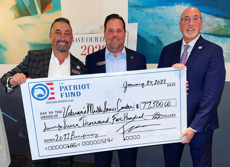Our First FriendRaiser & Check Presentation to VMC - Patriot Fund